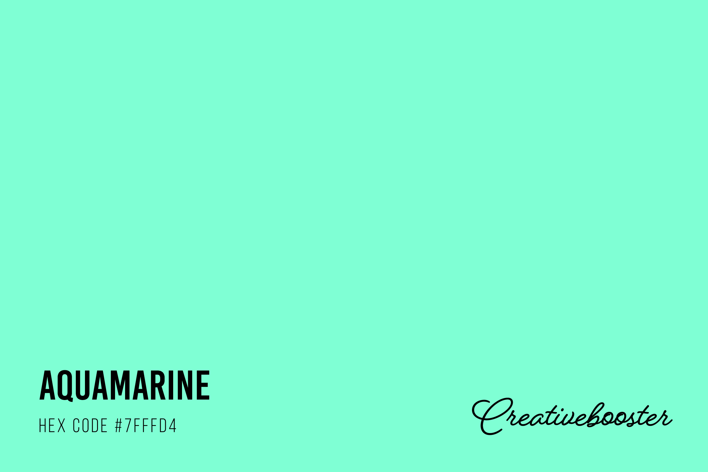 All About The Color Aquamarine Hex Code 7FFFD4 CreativeBooster All About The Color Aquamarine Hex Code 7FFFD4 CreativeBooster