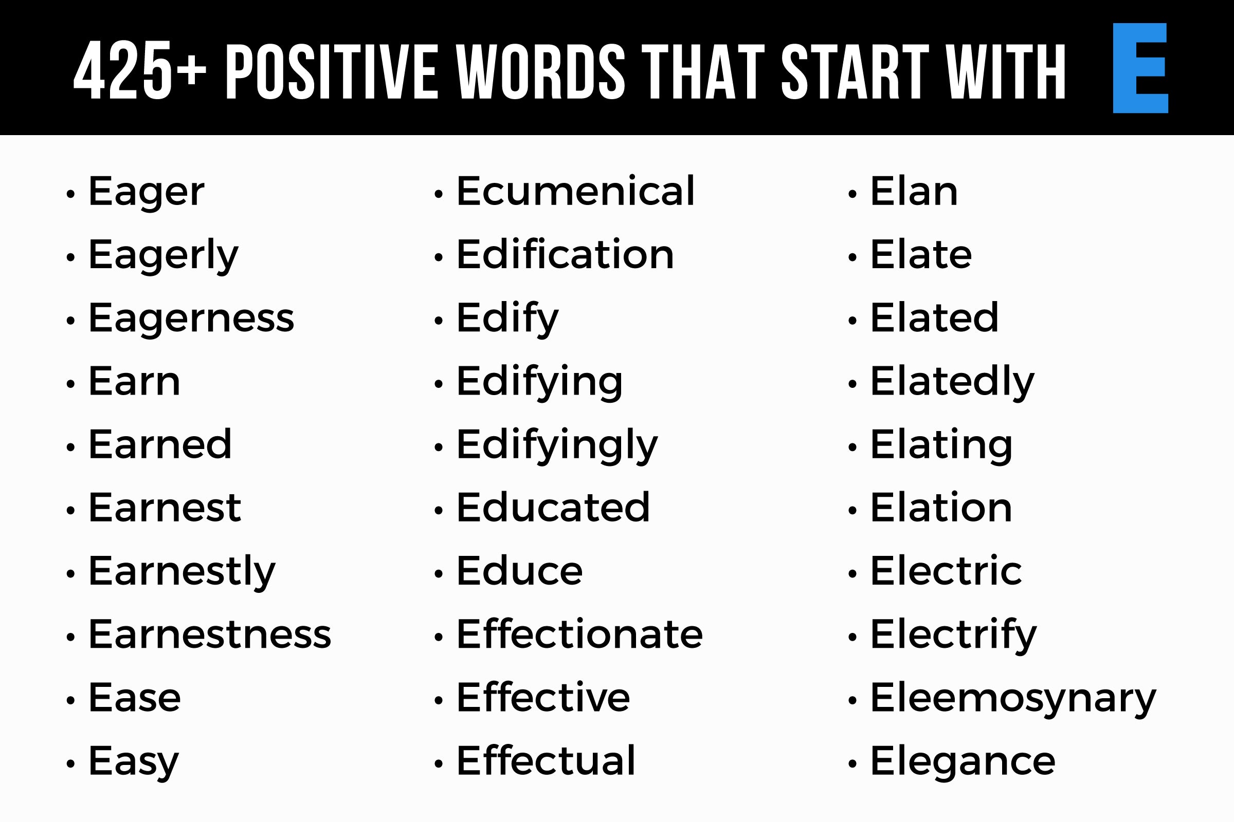 425 Energizing Positive Words That Start With E CreativeBooster 425 Energizing Positive Words That Start With E CreativeBooster