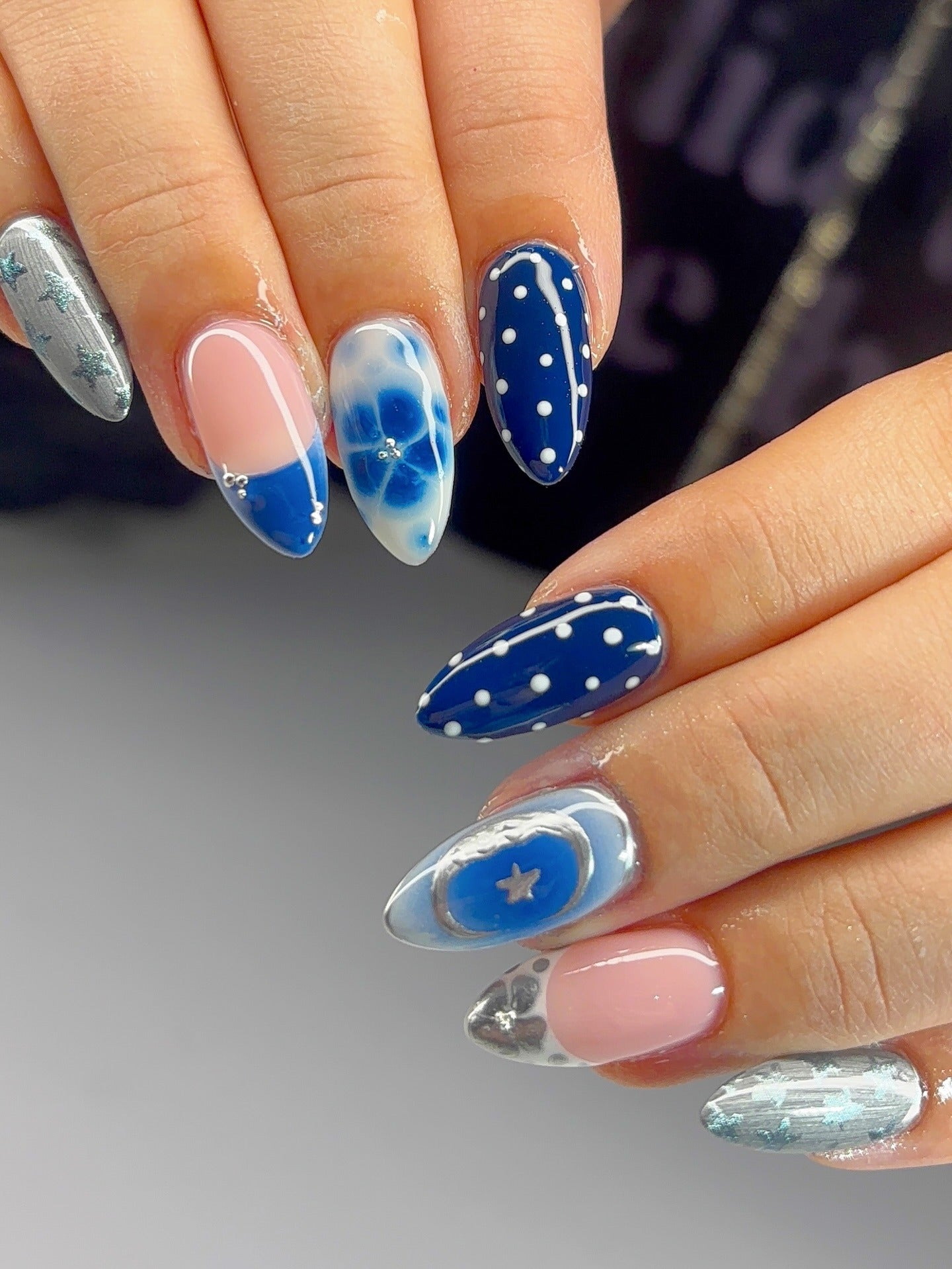 13 Blue and Silver Nail Ideas for 2026 – CreativeBooster