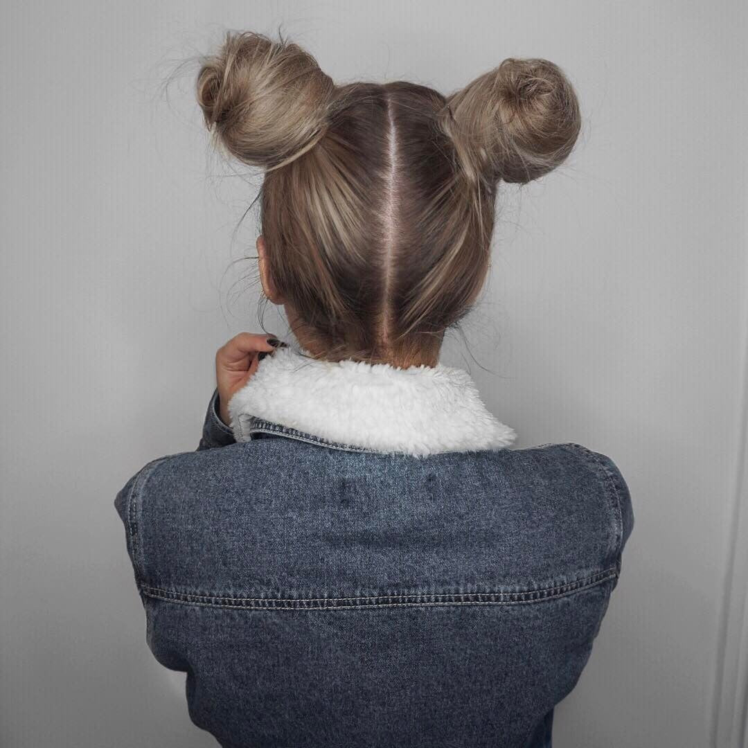 13 Space Buns Hairstyles That Make Bad Hair Days Disappear ...
