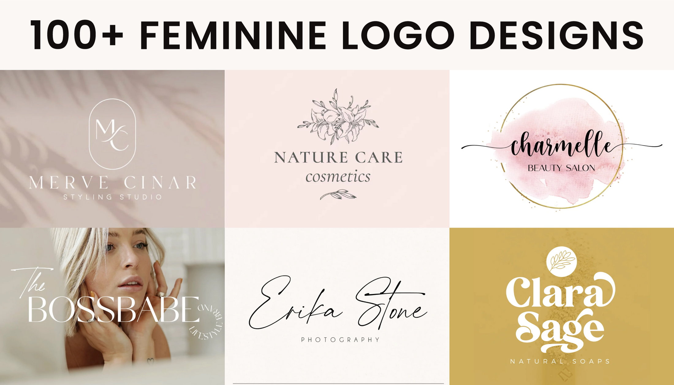 100+ Best Feminine Logo Design Ideas for 2024 That Are Absolutely Stun – CreativeBooster