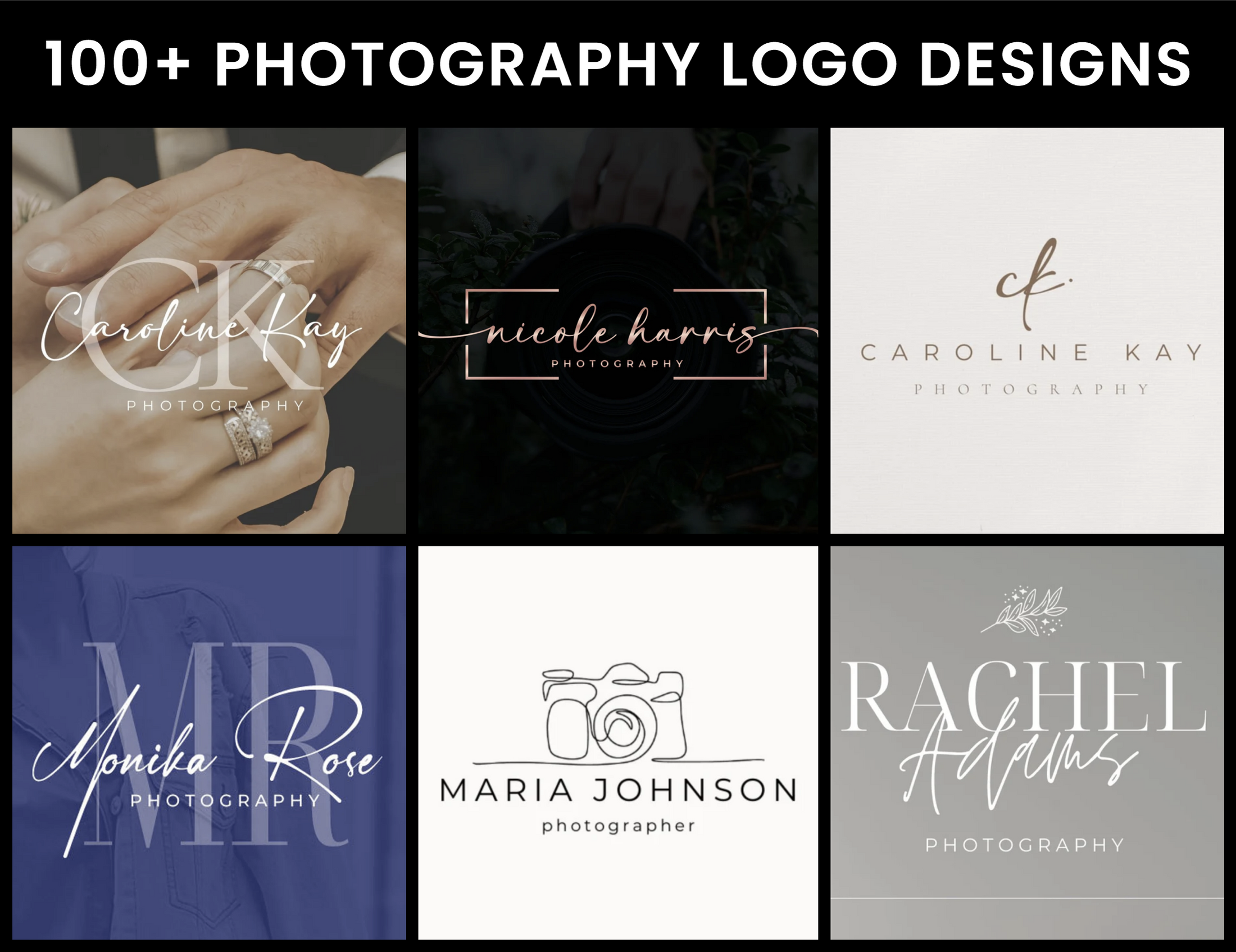 100+ Best Photography Logo Design Ideas in 2024 for Branding & Waterma ...