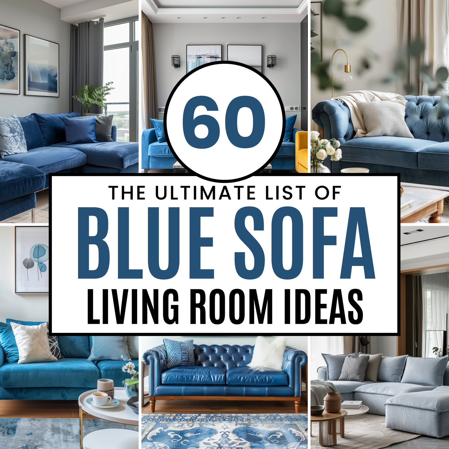 60 Blue Sofa Living Room Ideas for a Cozy and Modern Home Decoration ...