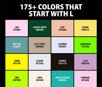 175+ Colors that Start with L (Names and Color Codes) – CreativeBooster