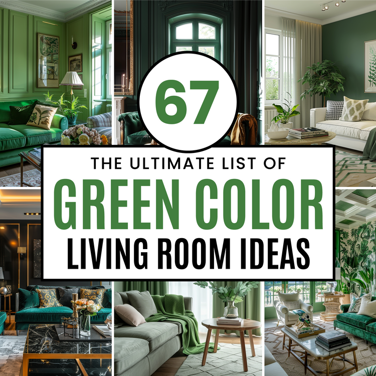 67 Modern Green Living Room Design and Decor Ideas for Inspiration ...