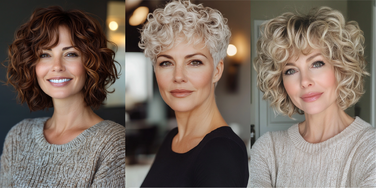 34 Ultra-Chic Short Curly Hairstyles for Women Over 50 in 2024 – CreativeBooster