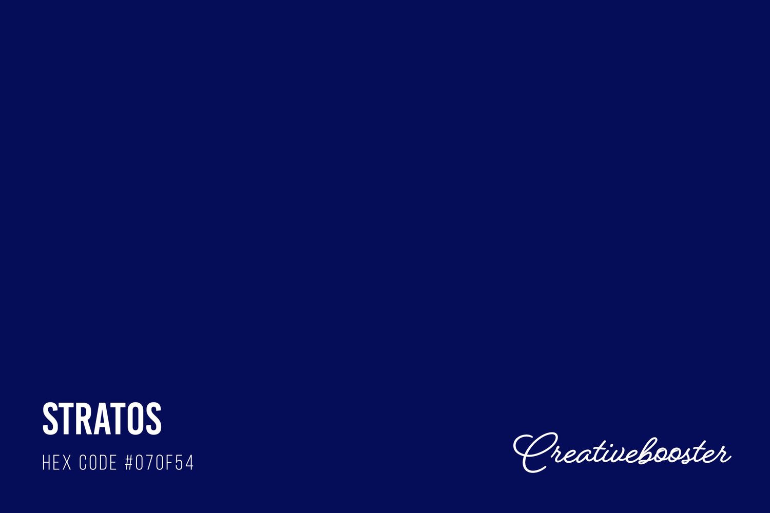 All About the Color Stratos (Hex Code #070F54) – CreativeBooster
