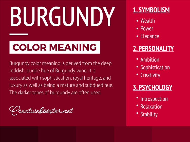 The Burgundy Color Meaning: Burgundy Represents Luxury and Sophisticat ...
