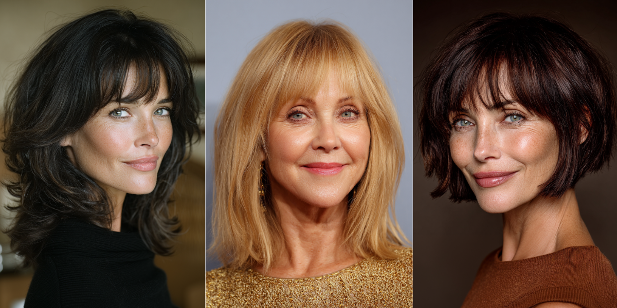 18 Gorgeous Haircuts With Bangs For Women Over 50 – CreativeBooster