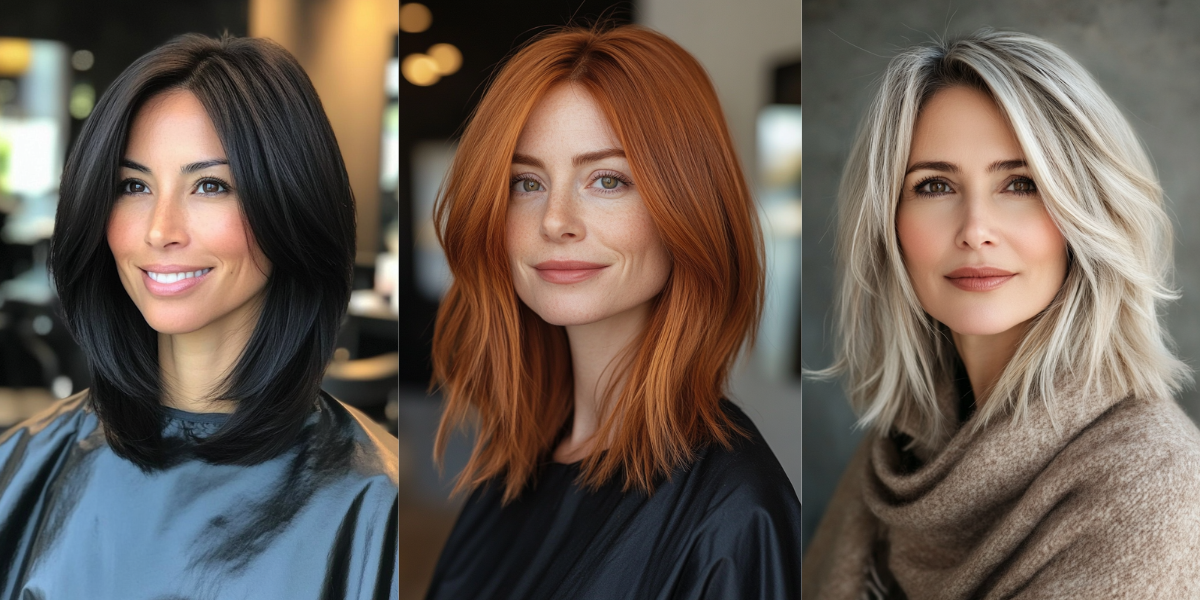 22 Stunning Long Bob Hairstyles With Layers For Women Over 40 ...