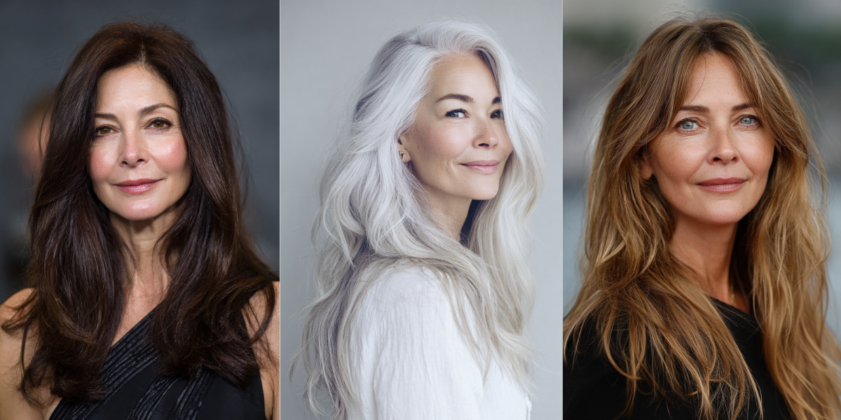 23 Stylish Long Layered Haircuts for Women Over 50 – CreativeBooster