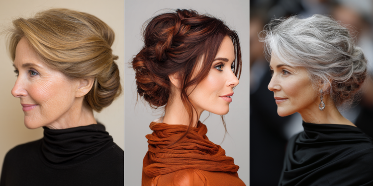 22 Stunning Pulled Back Hairstyles for Older Women – CreativeBooster