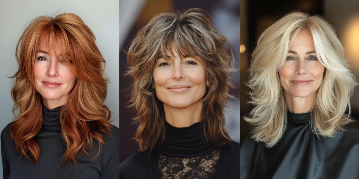 23 Stunning Shaggy Layered Hairstyles for Women Over 50 – CreativeBooster