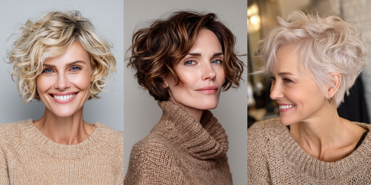 27 Age-defying Short Haircuts for Women Over 50 with Wavy Hair 2025 – CreativeBooster