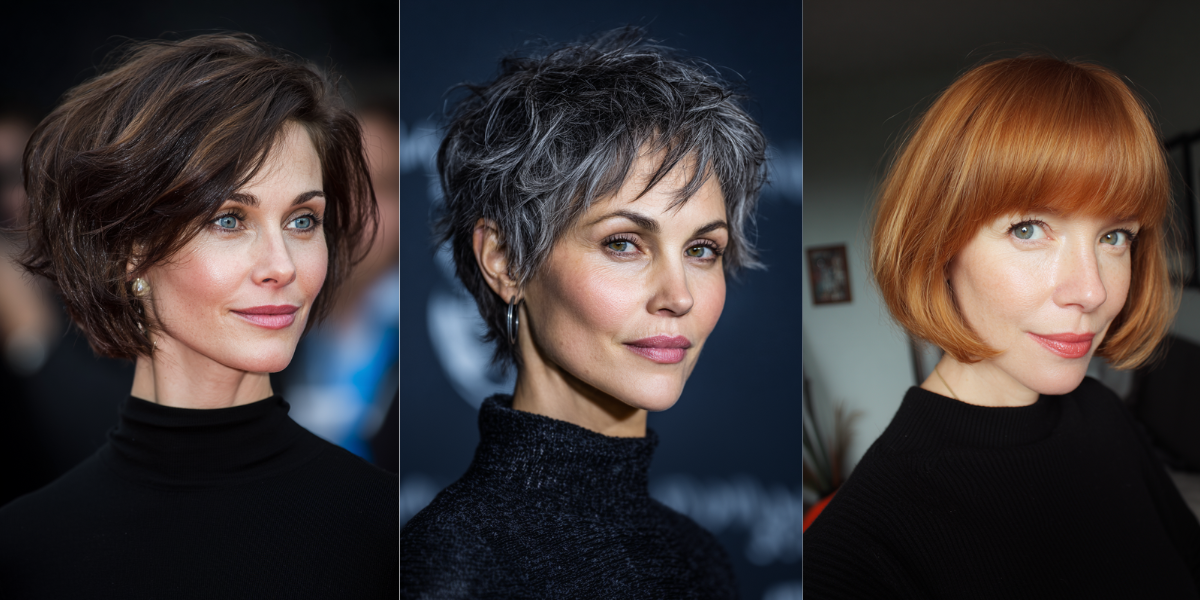 23 Stunning Short Hairstyles for Women Over 40 with Thin Hair 2025 ...