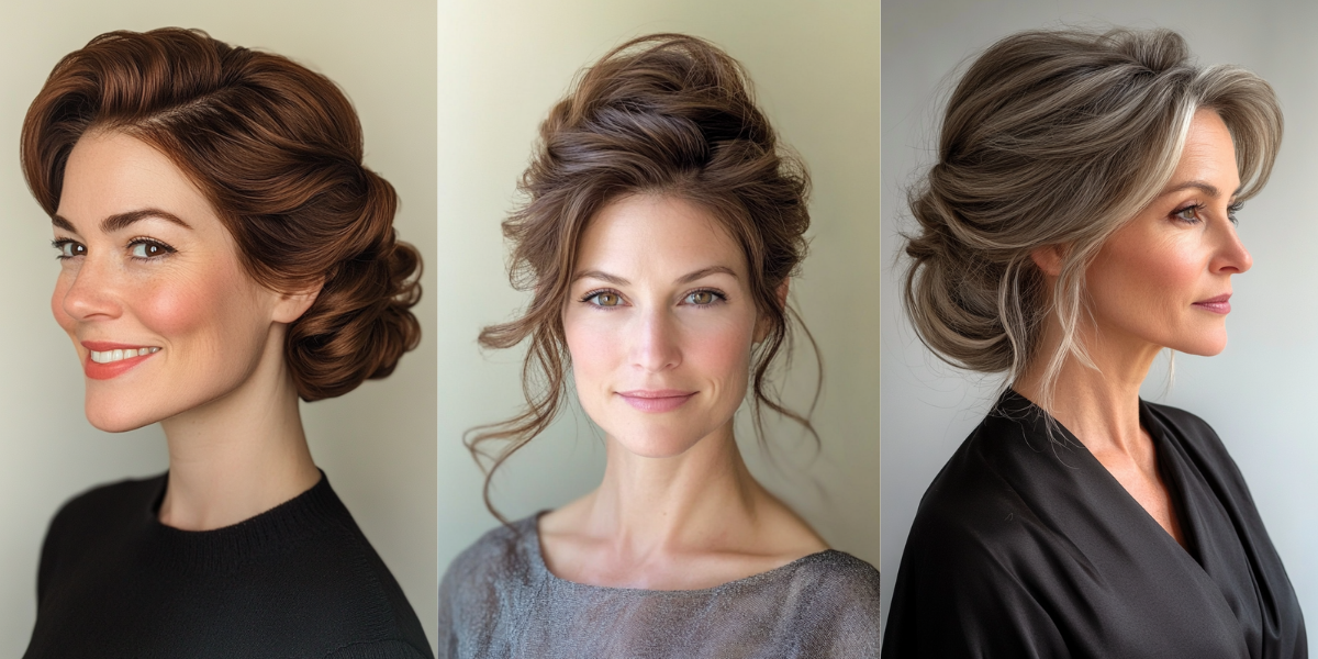 22 Stunning Updo Hairstyles for Women Over 40 – CreativeBooster