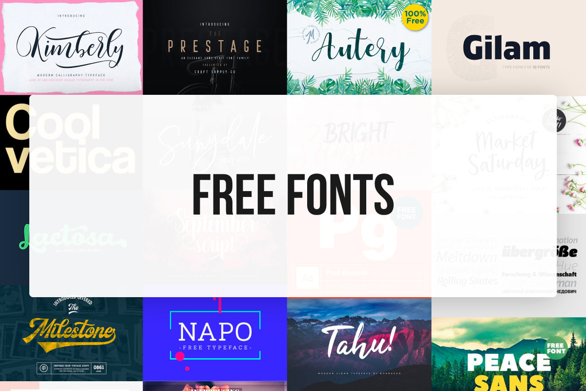 Best Free Fonts | Free script, handwritten, logo and sans serif fonts ...