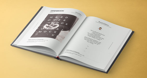 Free Isometric Top and Front View of a Perfect Book Mockup Psd ...