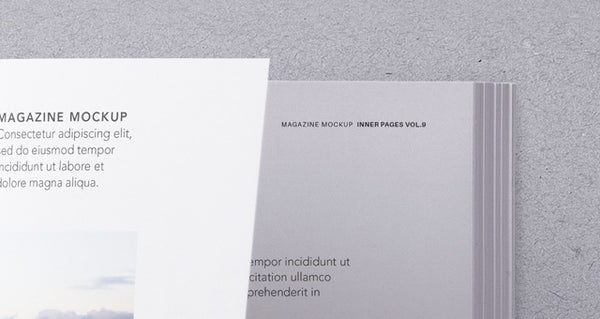 Free Open Overhead Magazine Mockup Psd Design – CreativeBooster