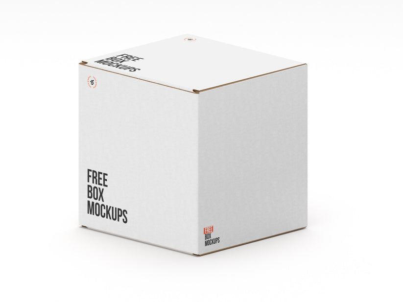 Free 7 Square Box Mockups – CreativeBooster