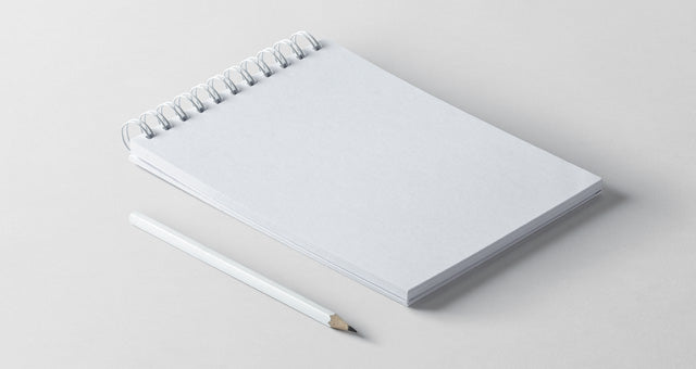 Free Perspective View of Ringed Notepad Mockup – CreativeBooster
