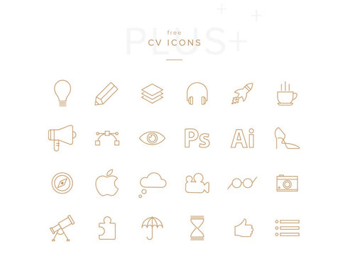 Free Modern and Clean Resume Template with Icons in Illustrator (AI) F ...