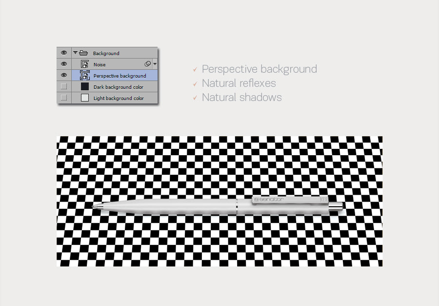 Free White Senator Pen Mockup – CreativeBooster