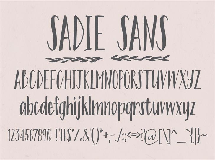 Free Sadie Sans Font – CreativeBooster