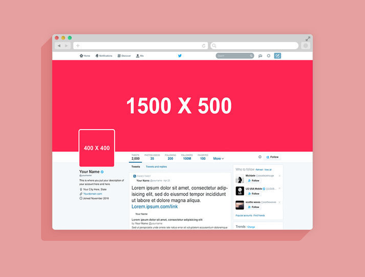 Free 2016 Twitter Page Header Mockup – CreativeBooster