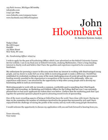 Free Cover Letter Templates in Microsoft Word (DOC/DOCX) Format ...