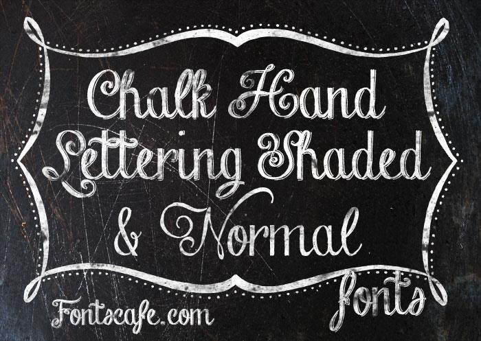 Free Chalk-hand-lettering-shaded_dem Font – CreativeBooster