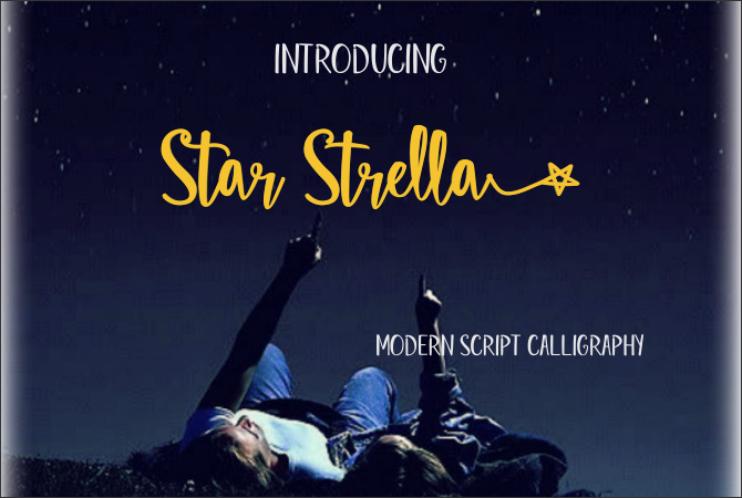 Free Star Strella Font – CreativeBooster