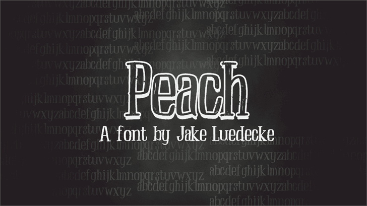 Free Peach Font – CreativeBooster