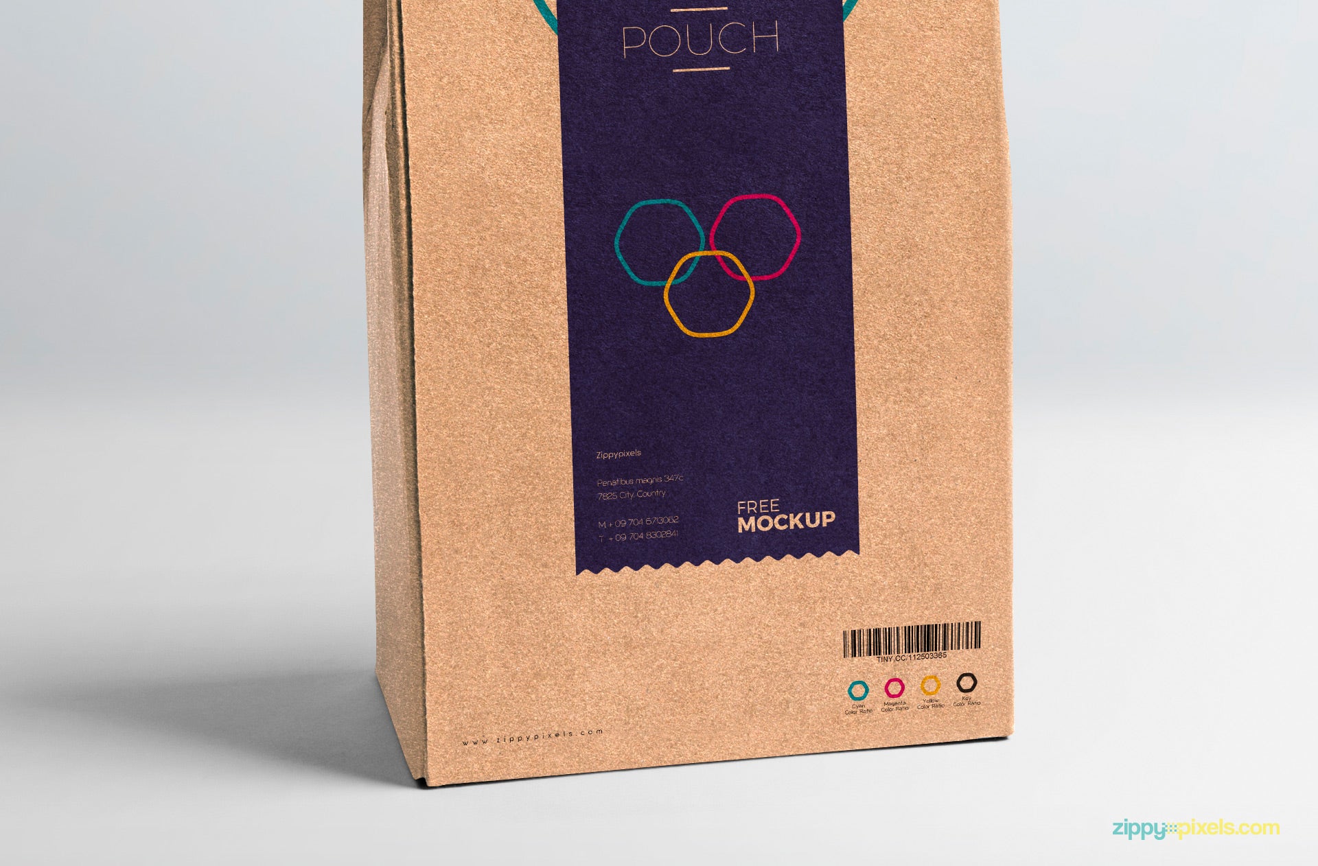 Free Cardboard Pouch Packaging Mockup – CreativeBooster