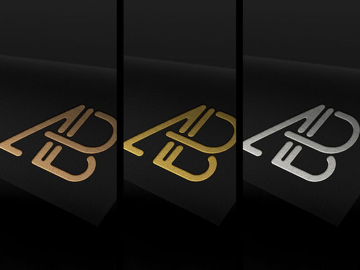 Free Customizable Foil Logo Mockup – CreativeBooster