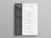 Free Resume Templates in Photoshop (PSD) Format – CreativeBooster