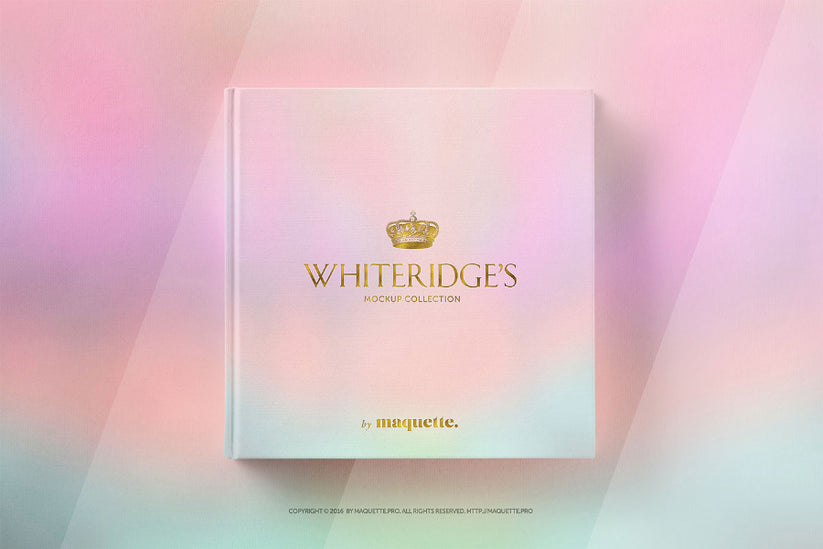 Free Perfect Square Book Mockup Top View – CreativeBooster