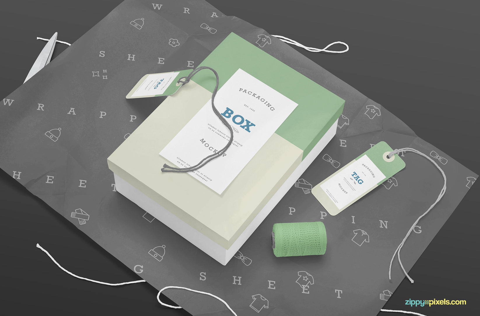 Free Rectangle Box Mockup PSD – CreativeBooster