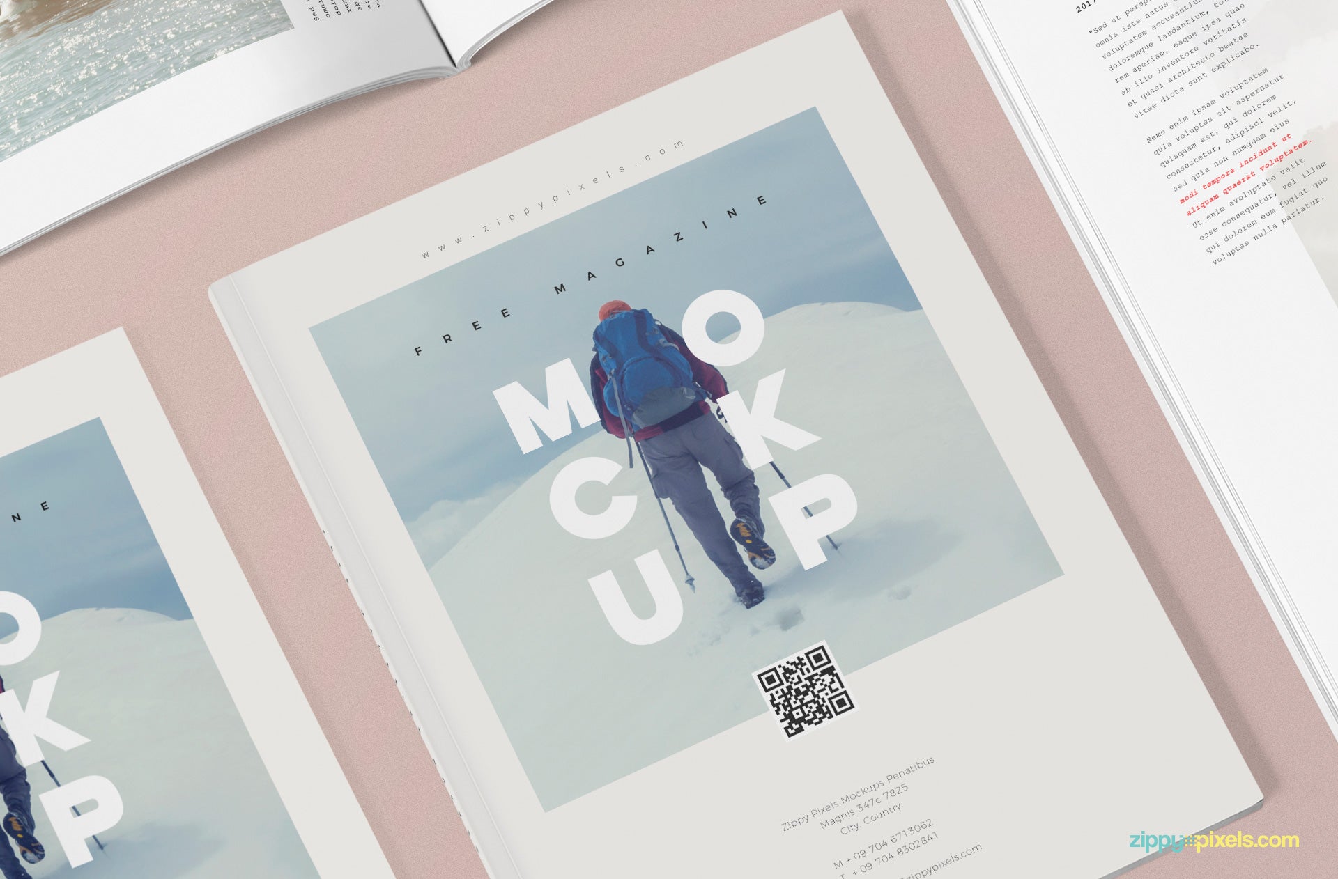 Free 3 Magazine Mockup Design Templates – CreativeBooster