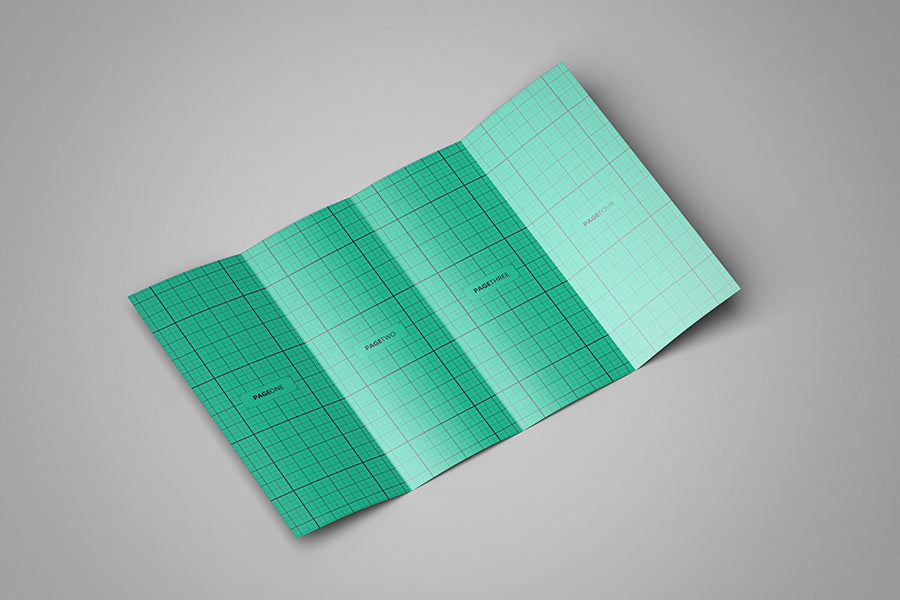 Free Double GateFold Brochure Mockup – CreativeBooster