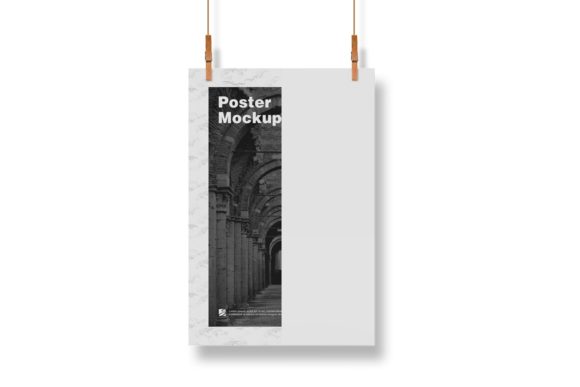 Free Matte A3 Poster Mockup – CreativeBooster