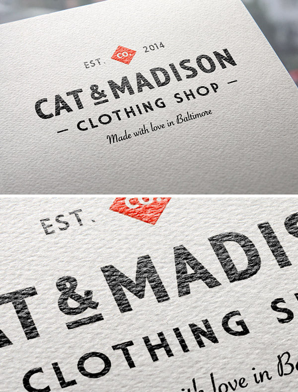 Free White Paper Logo Mockup – CreativeBooster