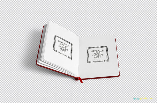 Free Open Diary Mockup – CreativeBooster