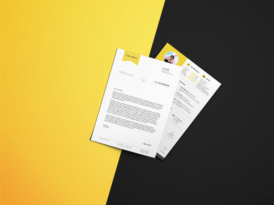 Free Perfect Balance CV Resume Template for Photoshop (PSD), Illustrat ...