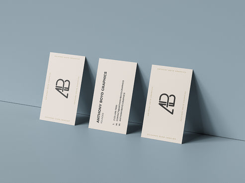 Free Triple Business Card PSD Mockup – CreativeBooster