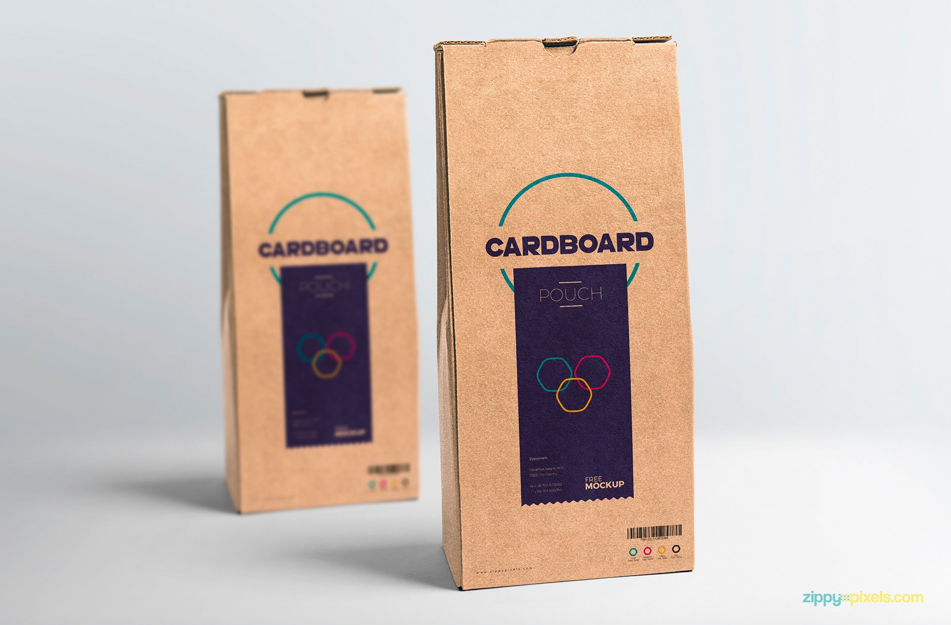 Free Cardboard Pouch Packaging Mockup – CreativeBooster