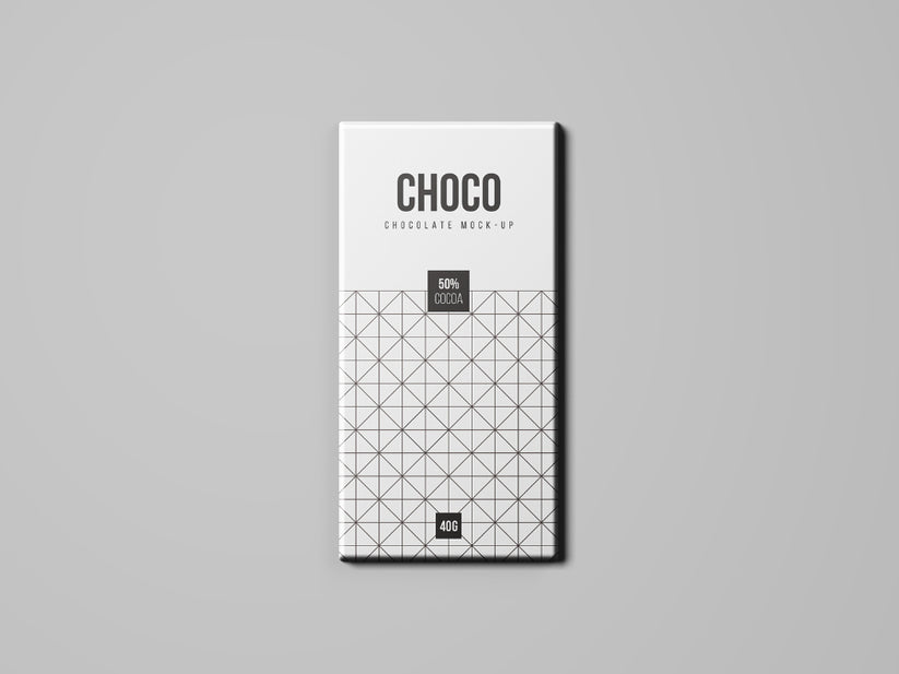 Free Clean and Realistic Chocolate Packaging Mockup – CreativeBooster