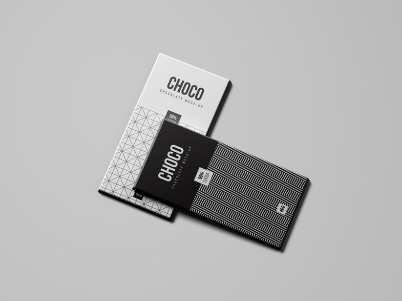 Free Clean and Realistic Chocolate Packaging Mockup – CreativeBooster