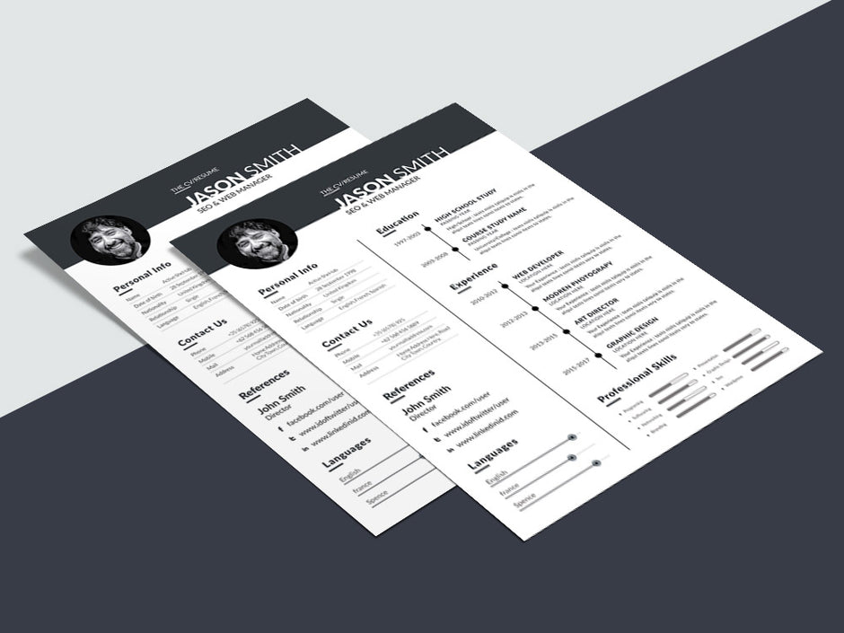 Free Curriculum Vitae Templates – CreativeBooster