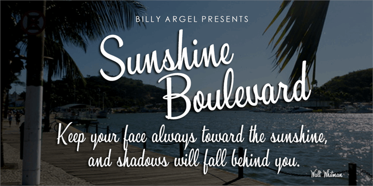 Free Sunshine Boulevard Font – CreativeBooster